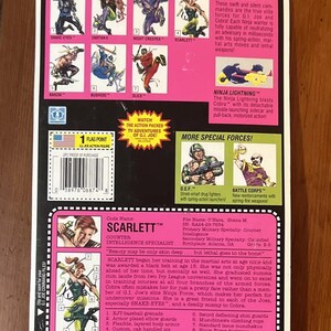 Vintage 1992 Hasbro GI JOE - Ninja Force SCARLETT Action Figure ...