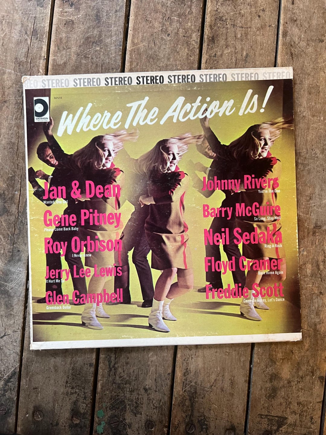 Vintage 1965 'where the Action Is' Compilation LP - Rock & Roll Oldies ...