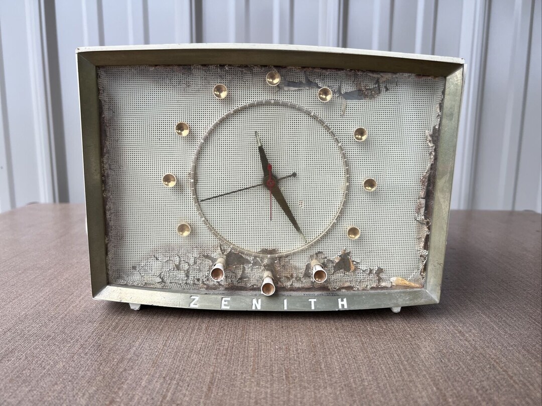Vintage Mid-century Clock Radio ZENITH Clock Radio Model Z524 - Etsy
