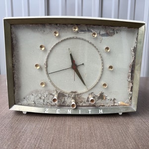 Vintage Mid-century Clock Radio ZENITH Clock Radio Model Z524 - Etsy