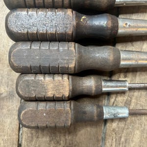 Vintage MAC Tools Screwdriver Torque Clutch Wood Handle USA - 8 Piece ...