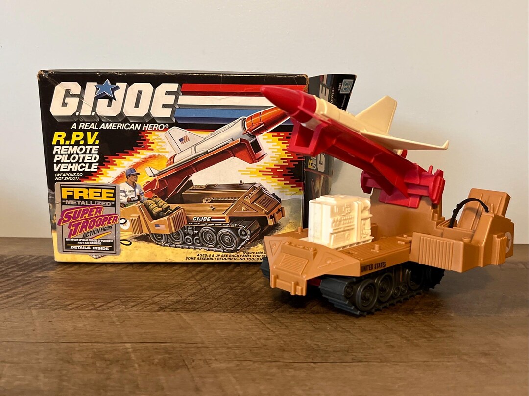 Vintage 1988 Hasbro GI JOE RPV Remote Piloted Action Figure Vehicle ...