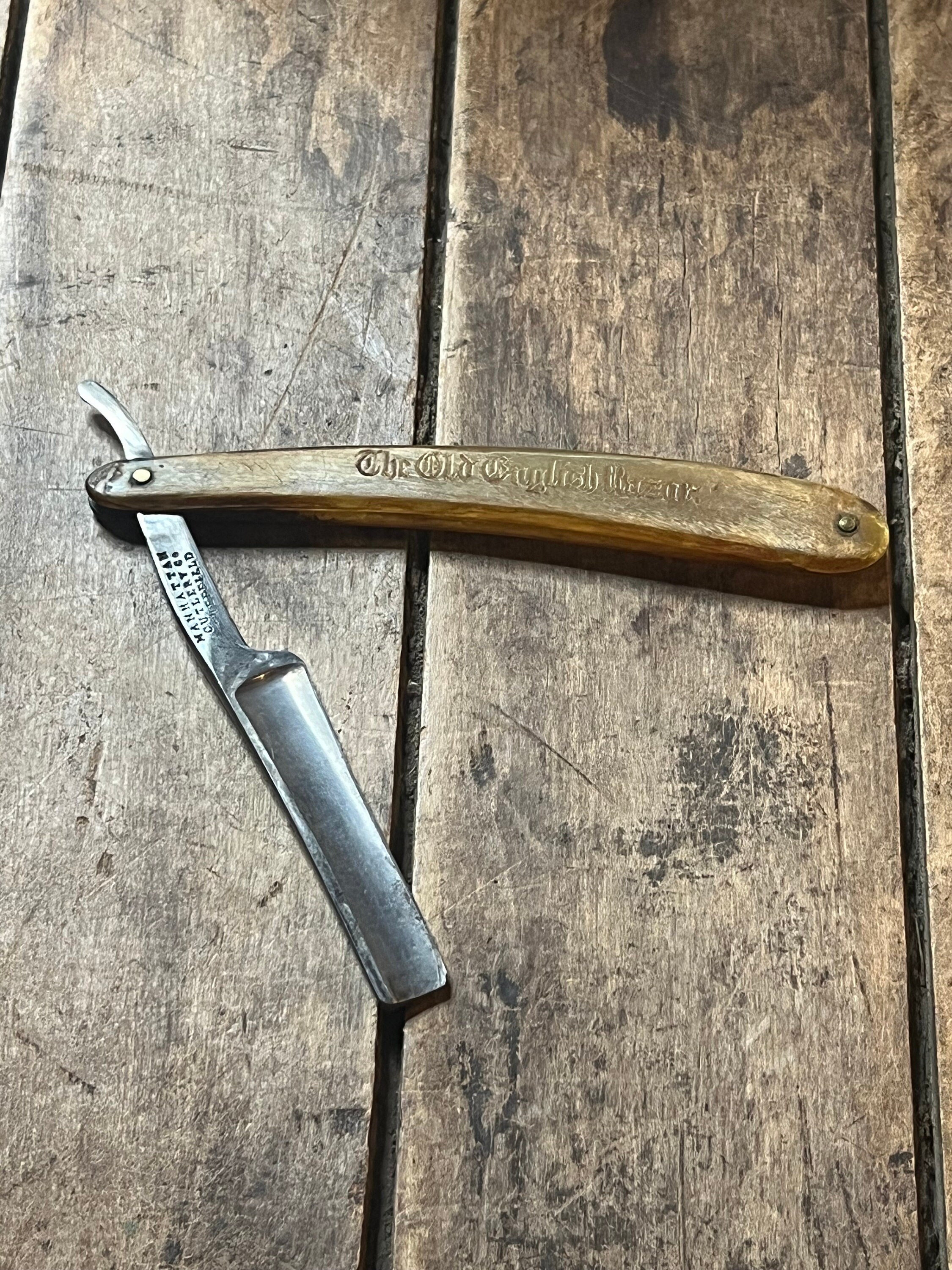 Antique 1800s the Old English Razor Made by the Manhattan Cutlery ...