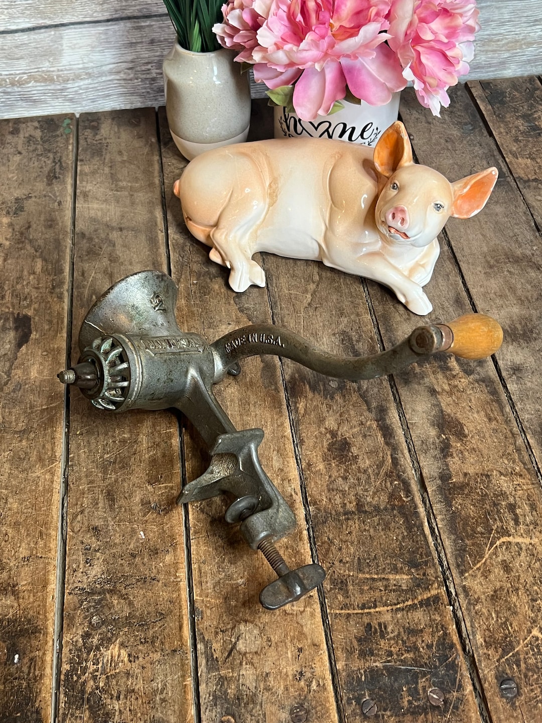 Vintage Universal Meat Grinder No. 2: Retro Butcher Kitchenware, Made ...