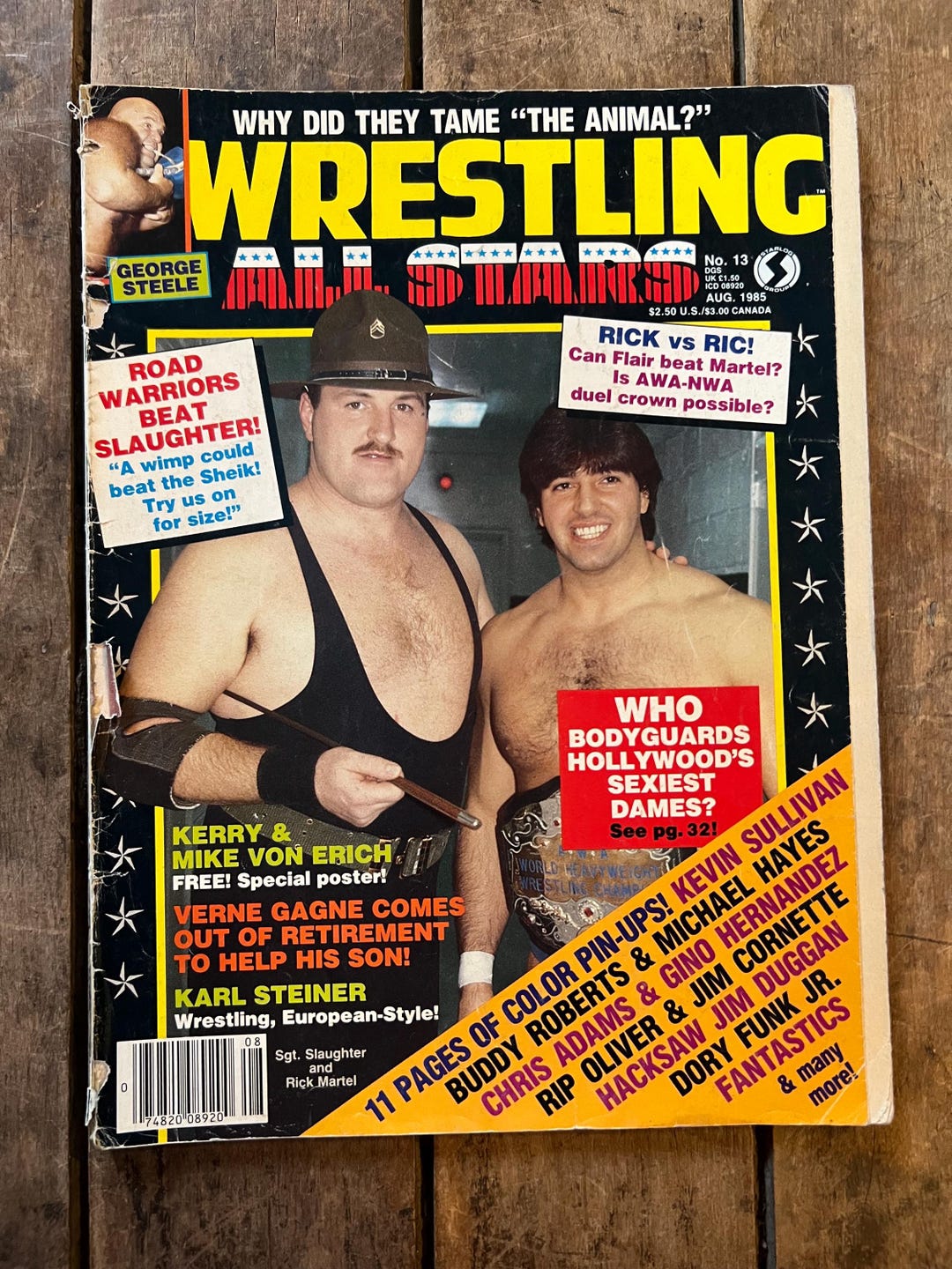 Wrestling All Star Magazine - August 1985 - WWF / WWE - SGT Slaughter ...