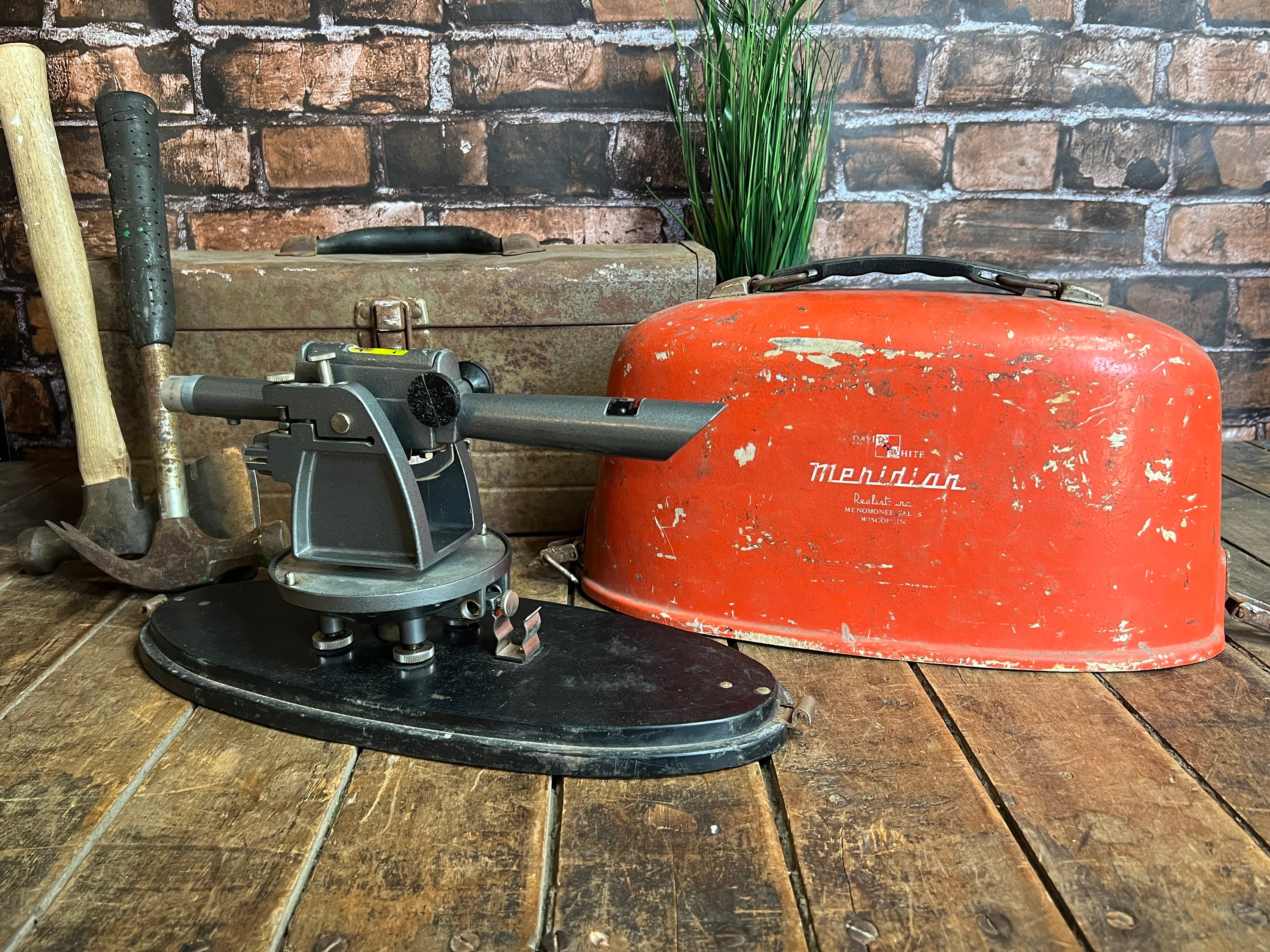 Vintage 1960s David White Meridian Transit Level in Original Case ...