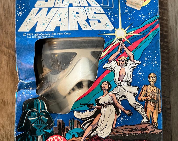 Vintage 1977 Star Wars Stormtrooper - Ben Cooper Costume Mask ...