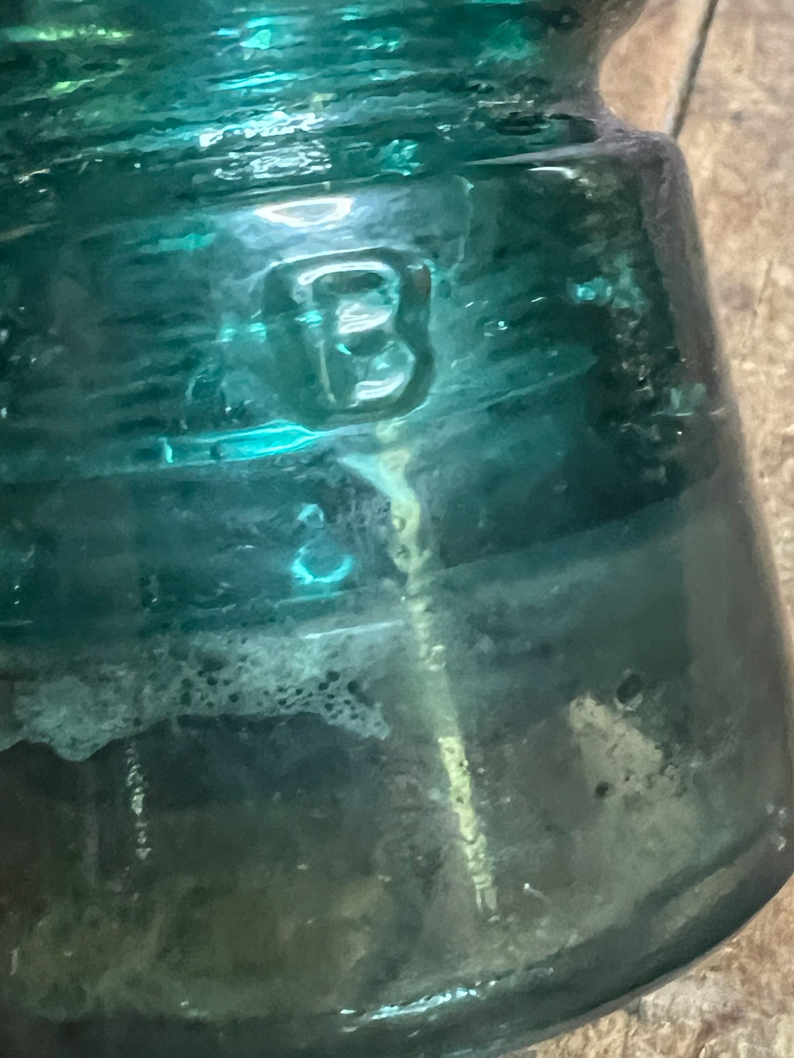 Antique 1912 Brookfield Number 4: Deep Groove End of Line No. 44 Blue ...
