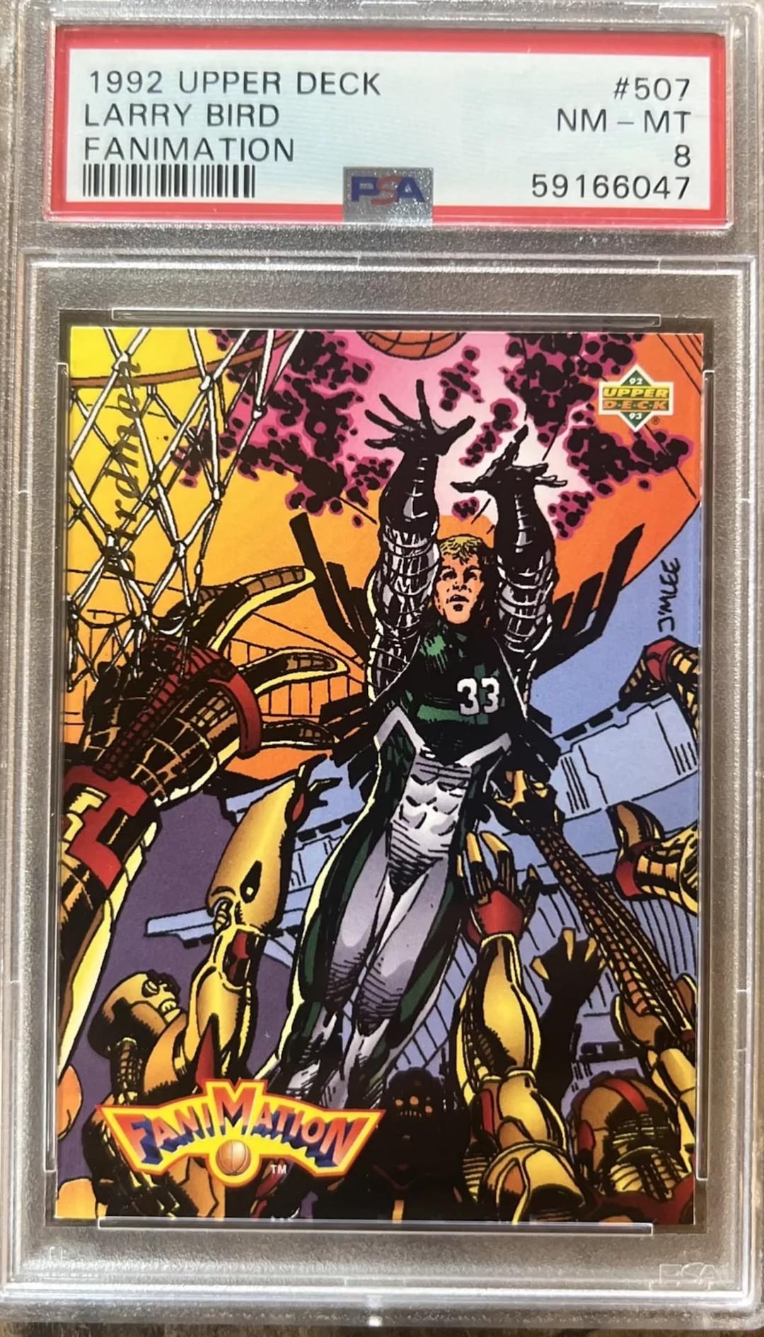 1992 Larry Bird Upper Deck Fanimation Art Card - PSA 7 - Etsy