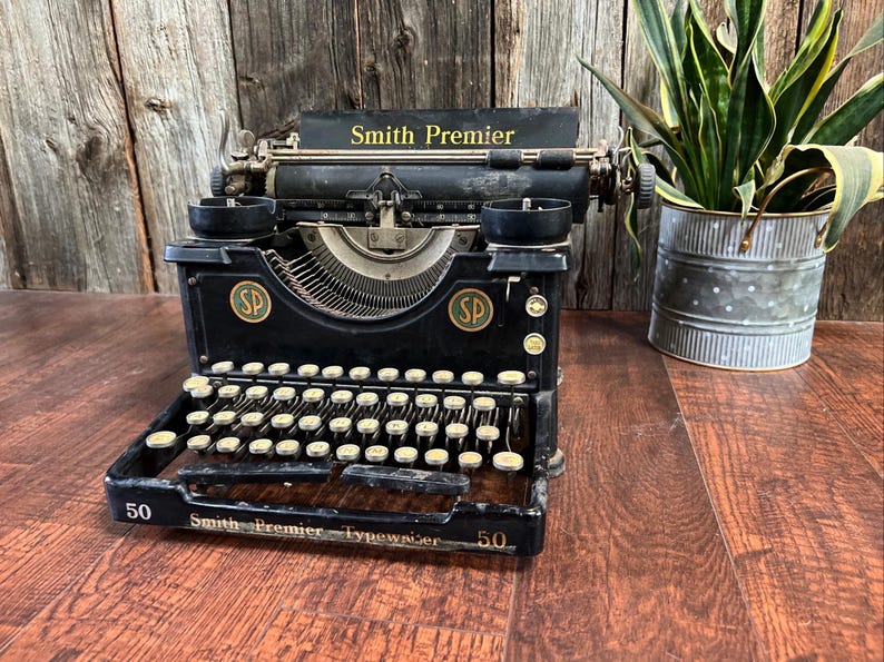 Antique Original 1929 Smith Premier No. 50 Typewriter - Syracuse NY ...