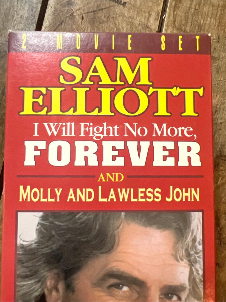 Sam Elliot VHS Box Set: Molly and Lawless John, I Will Fight No More - Etsy