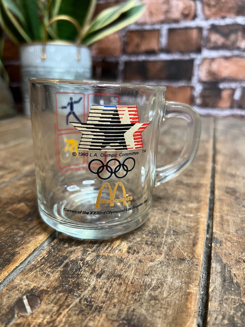 Vintage 1984 Olympic Games Los Angeles Collectible Mug Mcdonalds Made ...
