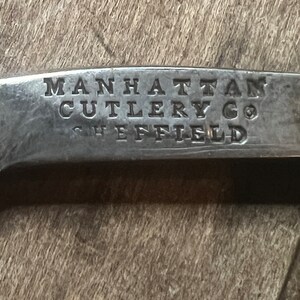 Antique 1800s the Old English Razor Made by the Manhattan Cutlery ...
