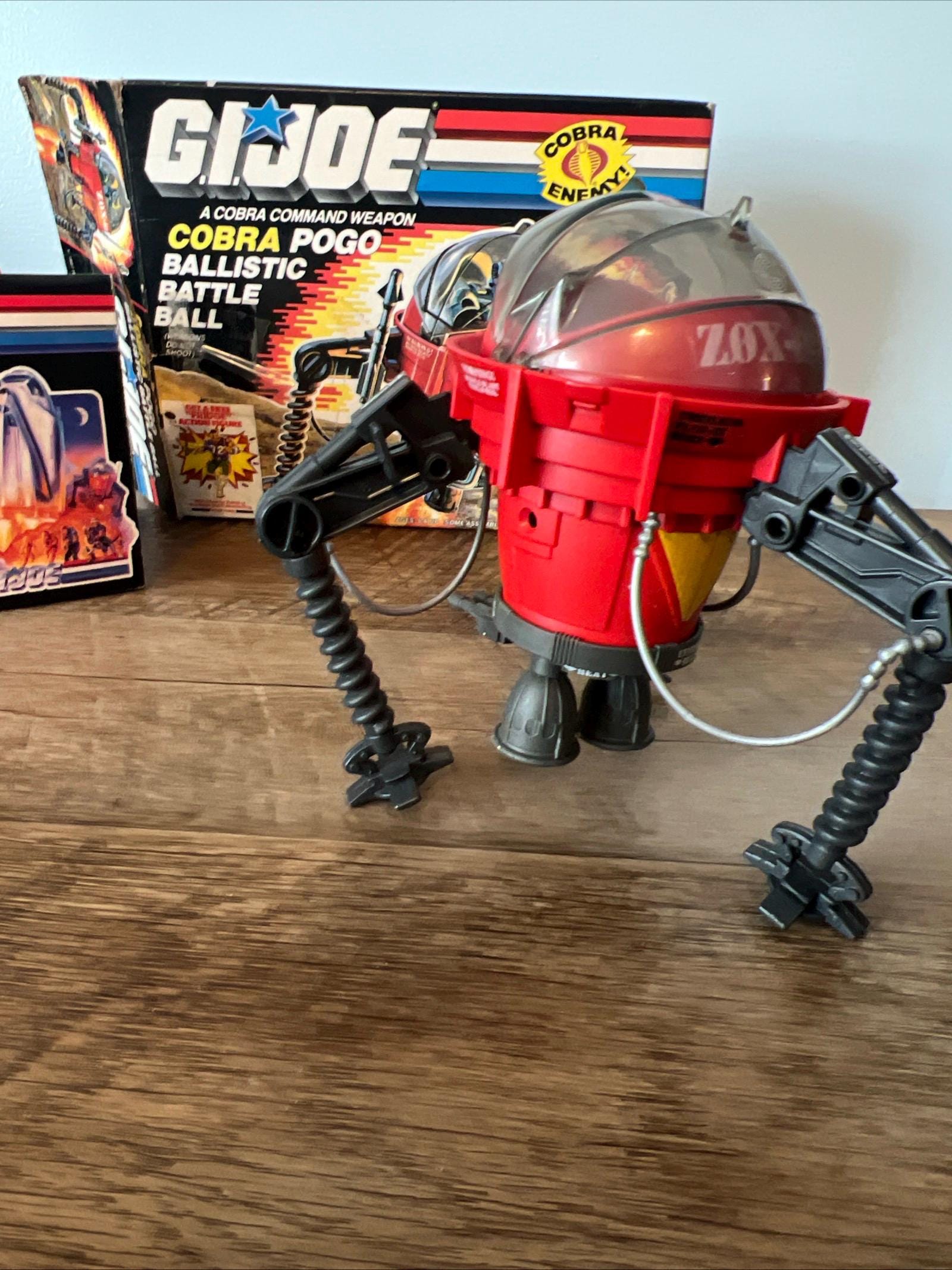 Vintage 1987 Hasbro GI JOE Cobra Pogo Ballistic Battle Ball Action ...