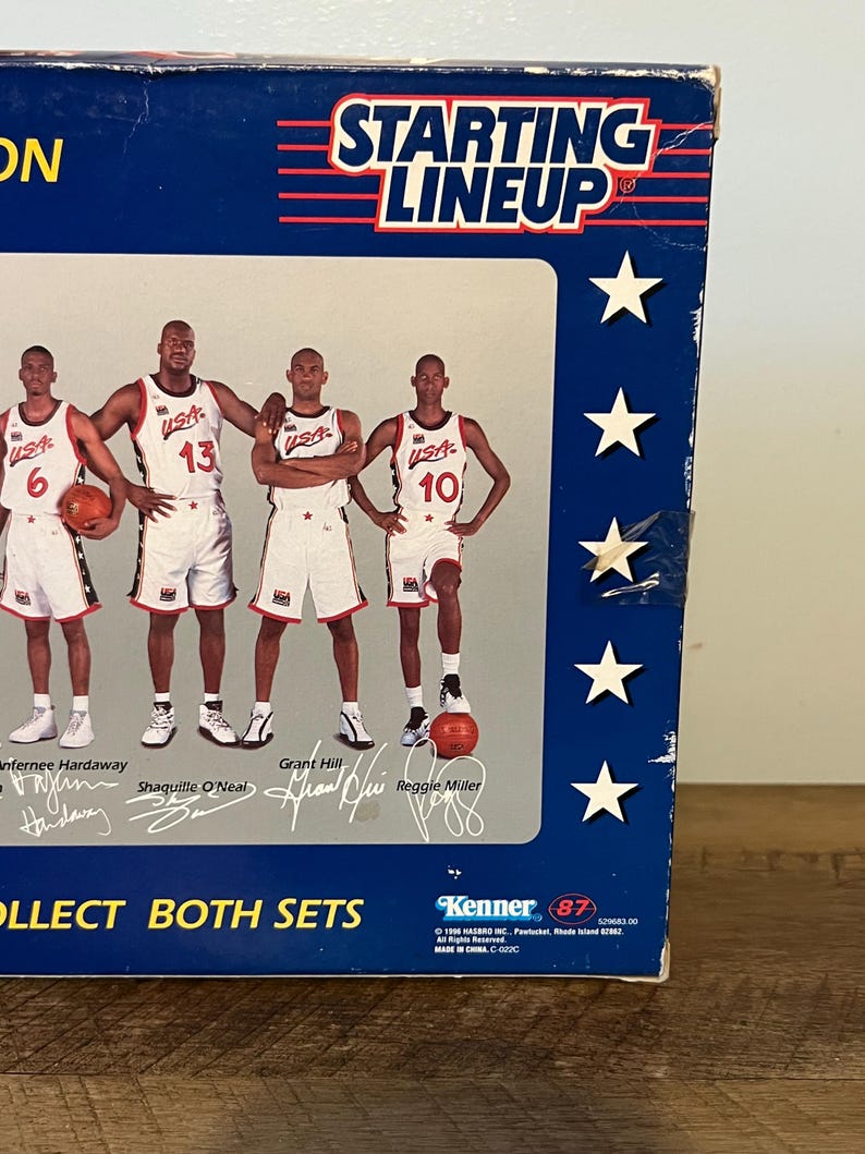 Vintage 1996 Team USA Basketball Starting Linup Action Figure Set Made ...