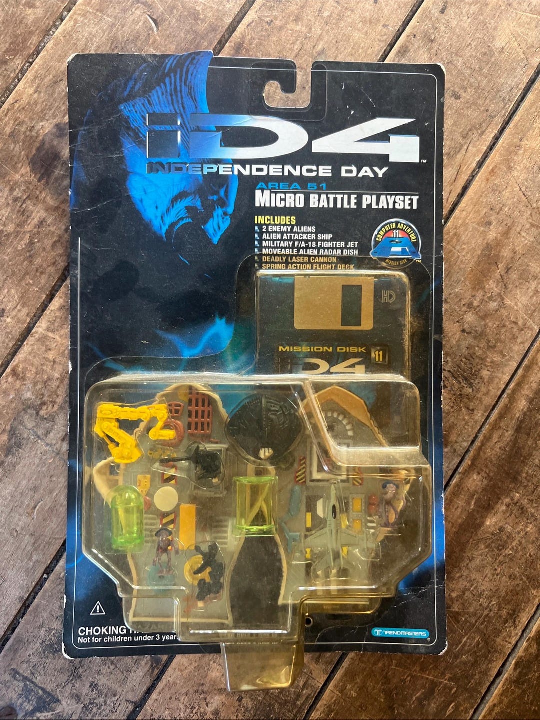 Vintage 1996 Trendmasters - Id4 Independence Day Movie - Area 51 Micro Battle Playset - Original ...