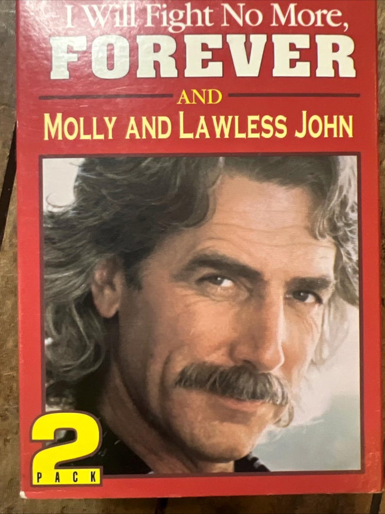 Sam Elliot VHS Box Set: Molly and Lawless John, I Will Fight No More - Etsy
