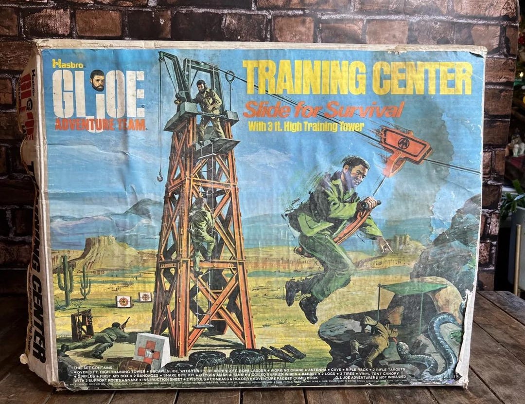 1974 GI JOE Adventure Team Training Center - Slide for Survival Set ...