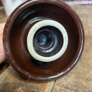 Antique 1930s Embossed SBT Ohio Brass Company- Brown Porcelain ...