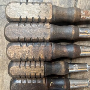 Vintage MAC Tools Screwdriver Torque Clutch Wood Handle USA - 8 Piece ...