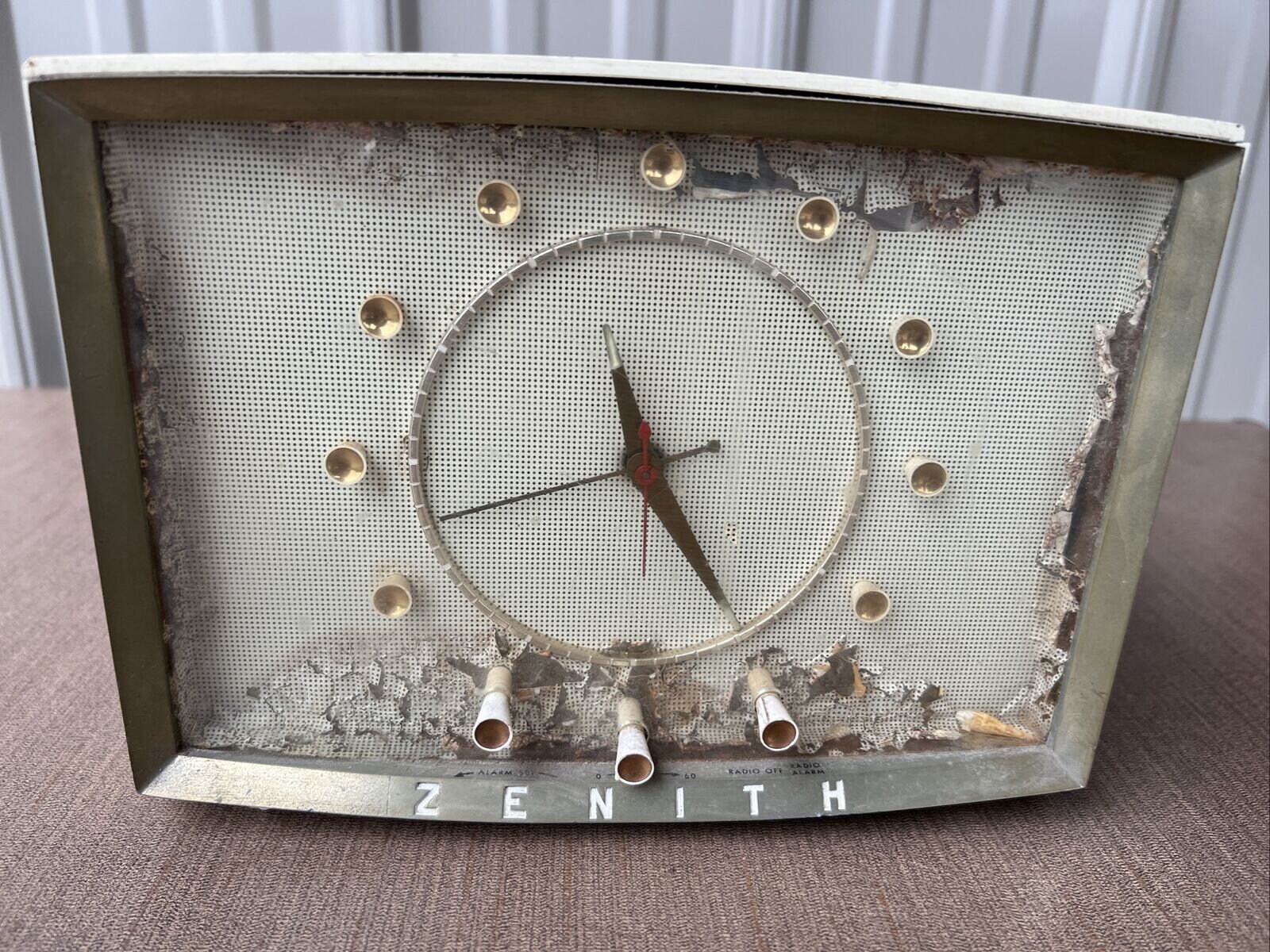 Vintage Mid-century Clock Radio ZENITH Clock Radio Model Z524 - Etsy