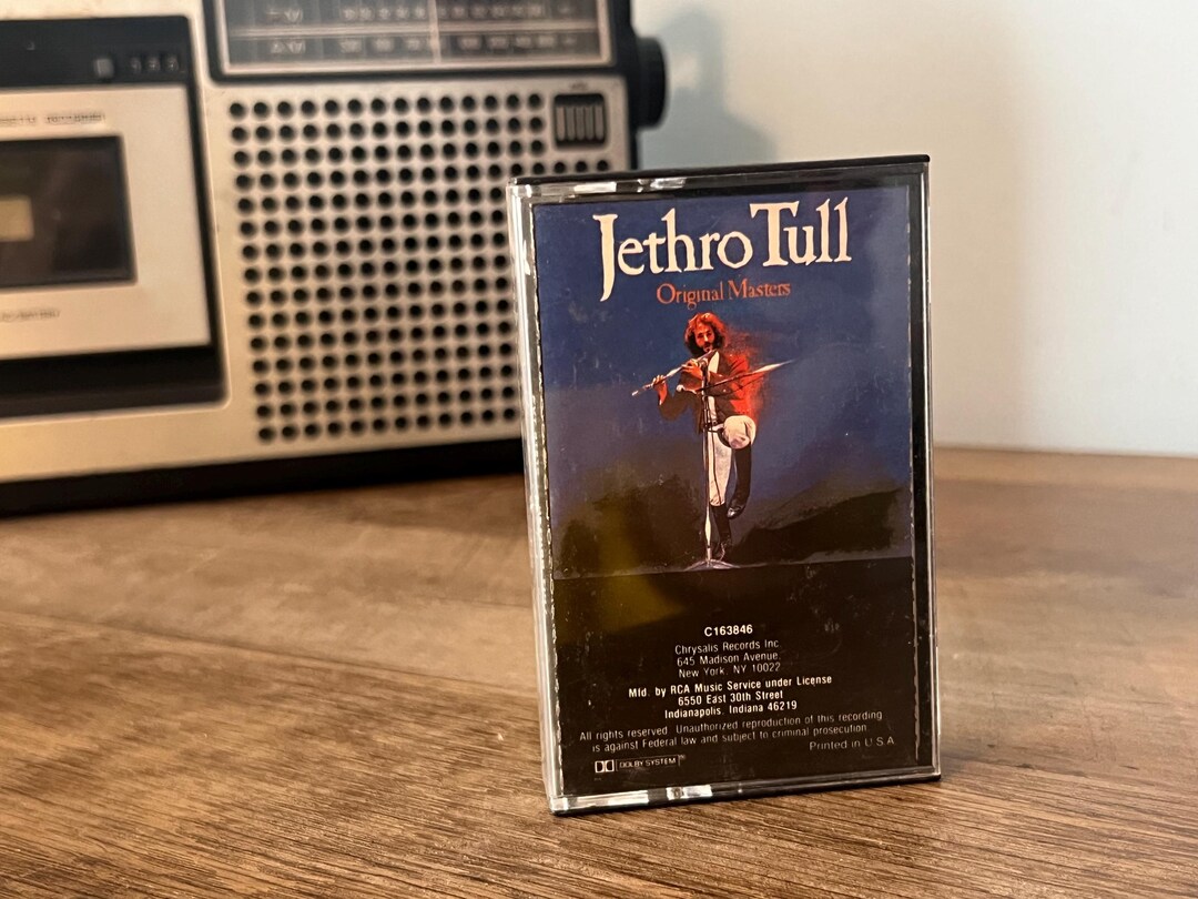 Vintage 1985 Jethro Tull "original Masters" Cassette Tape - Etsy