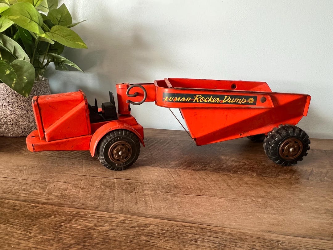 Vintage 1950s Marx Lumar Rocker Dump Truck – Pressed Steel Toy, USA ...
