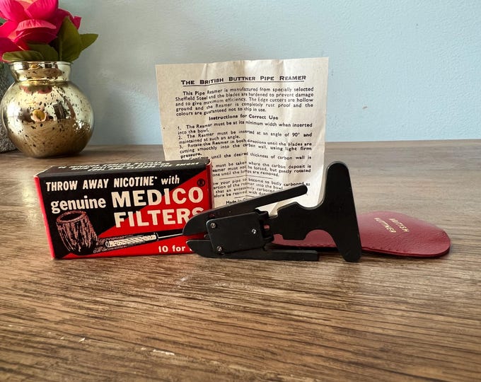 Vintage 1940s British Buttner Pipe Reamer - Original Case ...