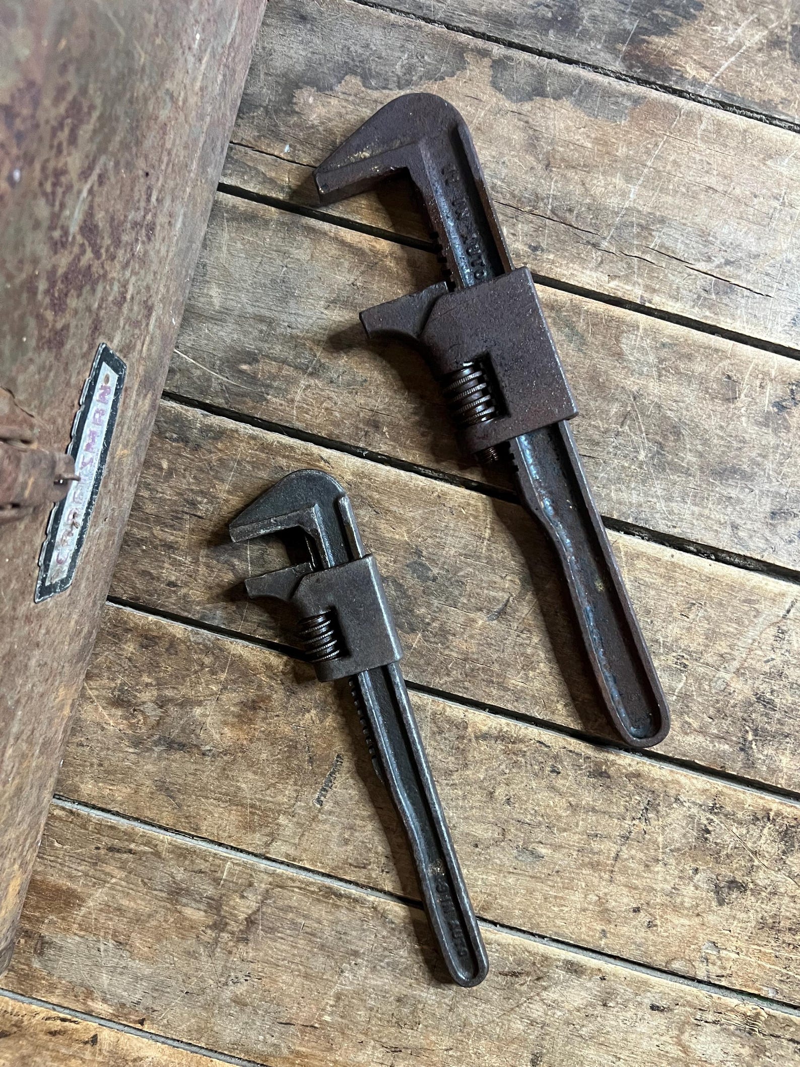 Antique 1920s Vlchek Adjustable Wrench Set: Drop Forged Tools, Made in ...