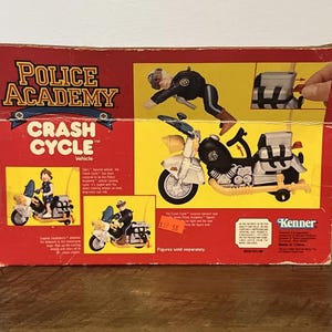 Vintage 1988 Kenner - POLICE ACADEMY Crash Cycle - Action Figure ...