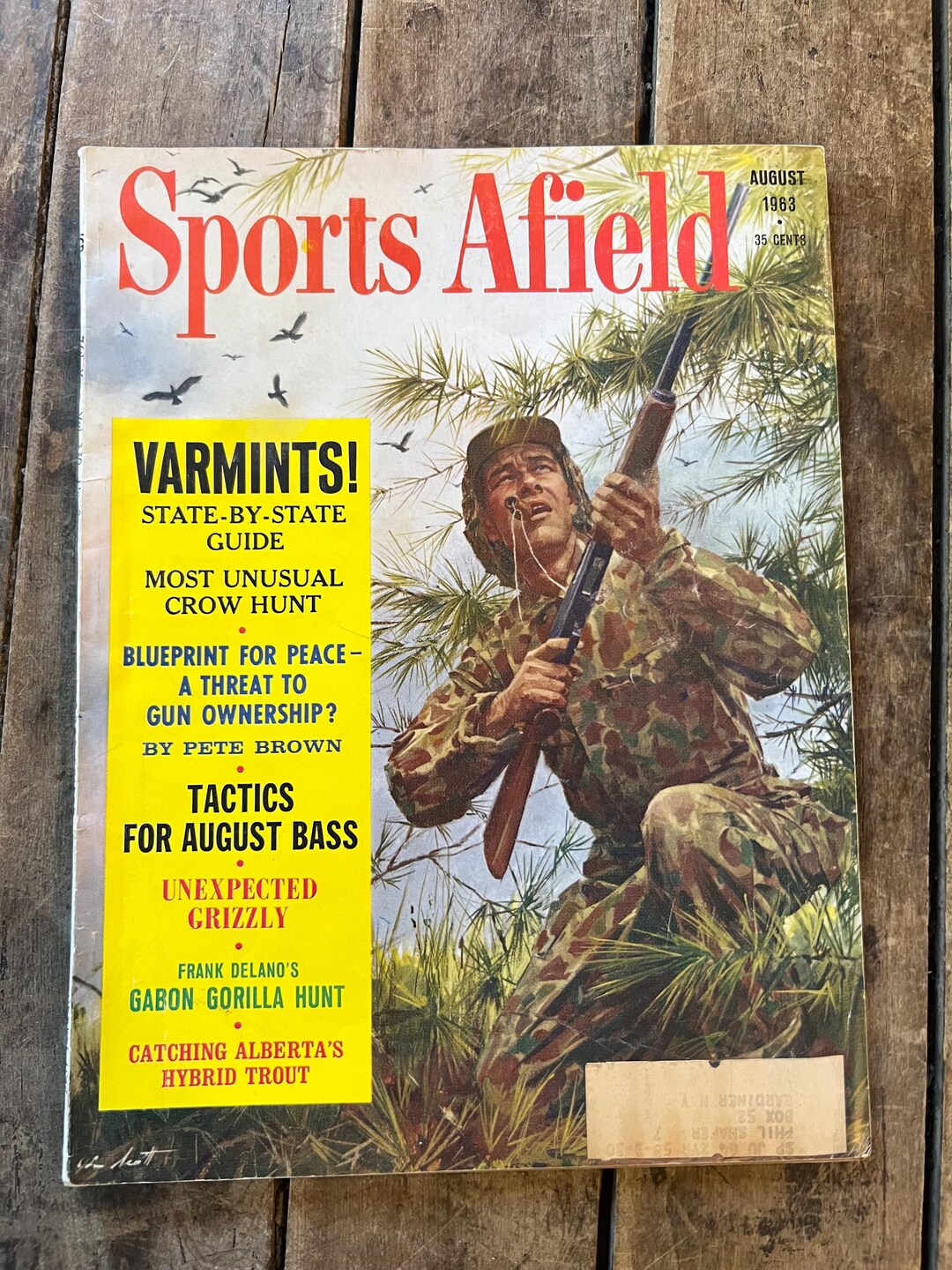 Vintage 1963 Sports Afield Magazine: August Edition - Etsy