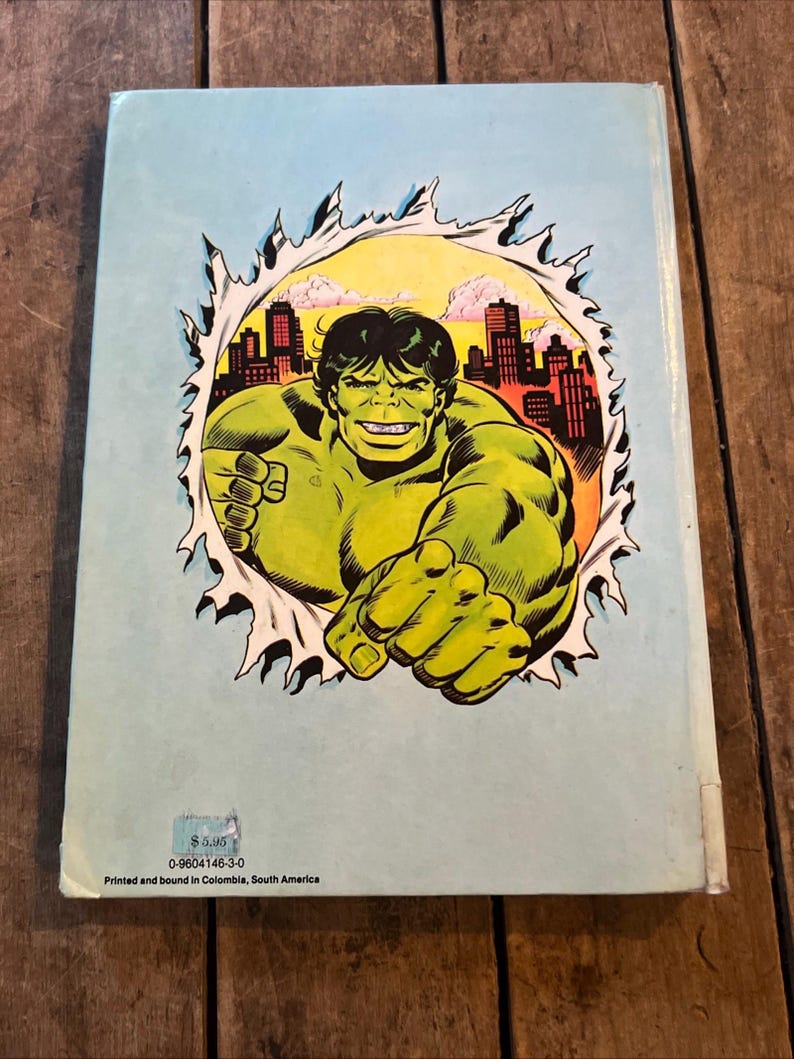 1980s Incredible Hulk Pop-up Book - Marvel Comics (incomplete) - Etsy