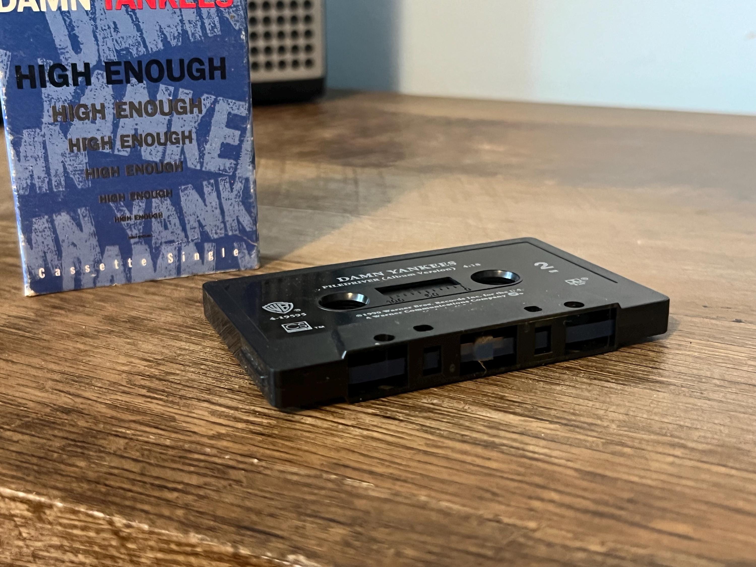 Vintage 1990 Damn Yankees "high Enough" Cassette Tape - Etsy