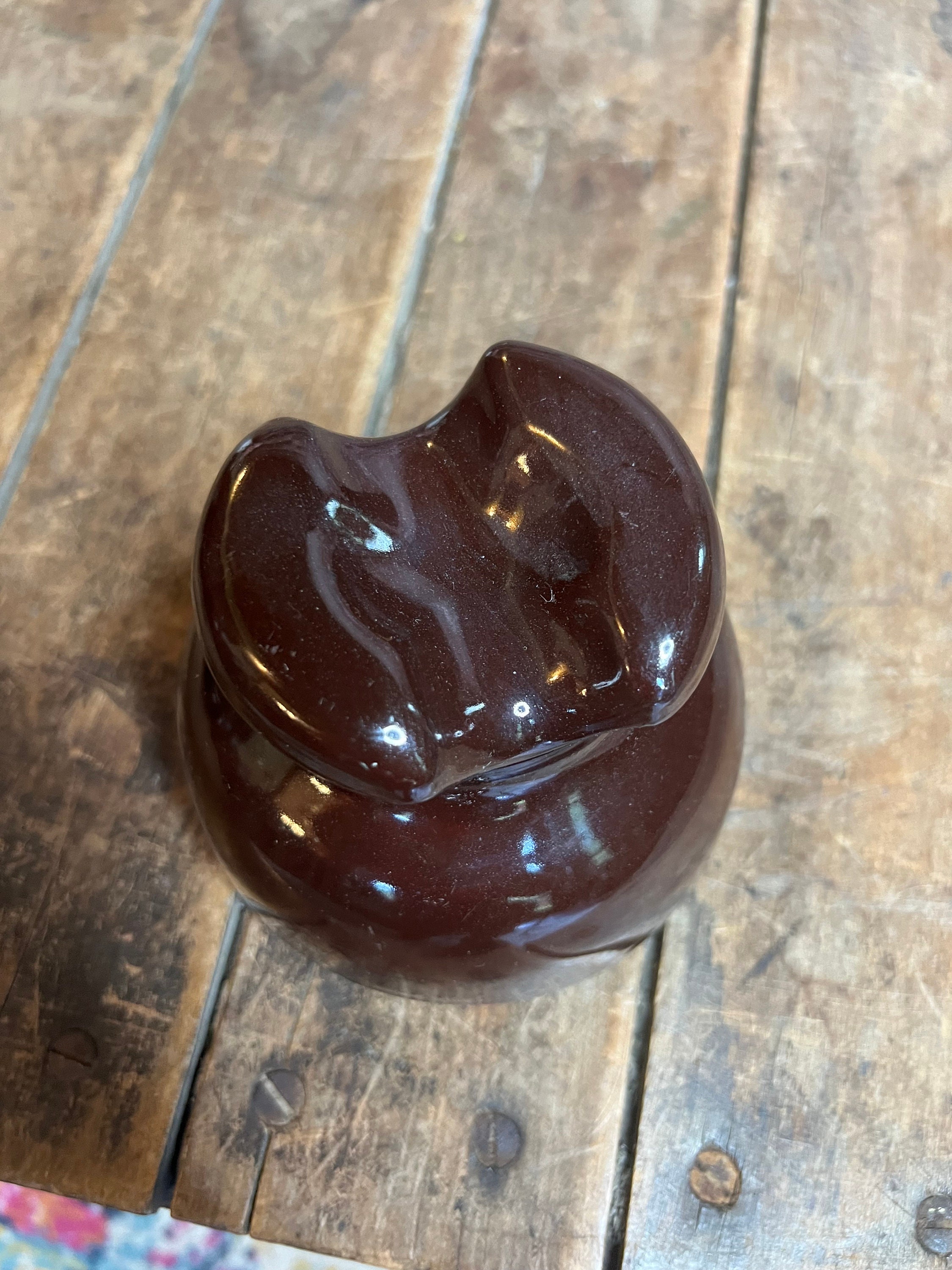 Antique 1930s Embossed SBT Ohio Brass Company- Brown Porcelain ...