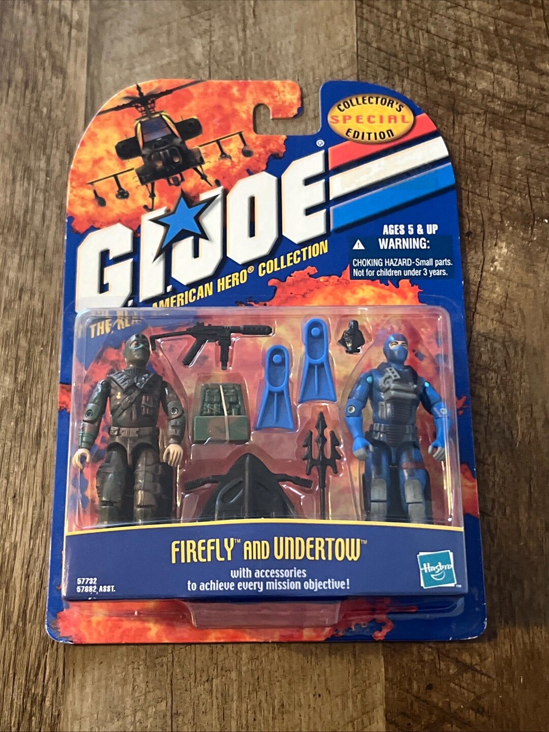 2000 Hasbro - GI JOE - Firefly & Undertow Action Figure - MOC - Complete on Card Sealed Original ...