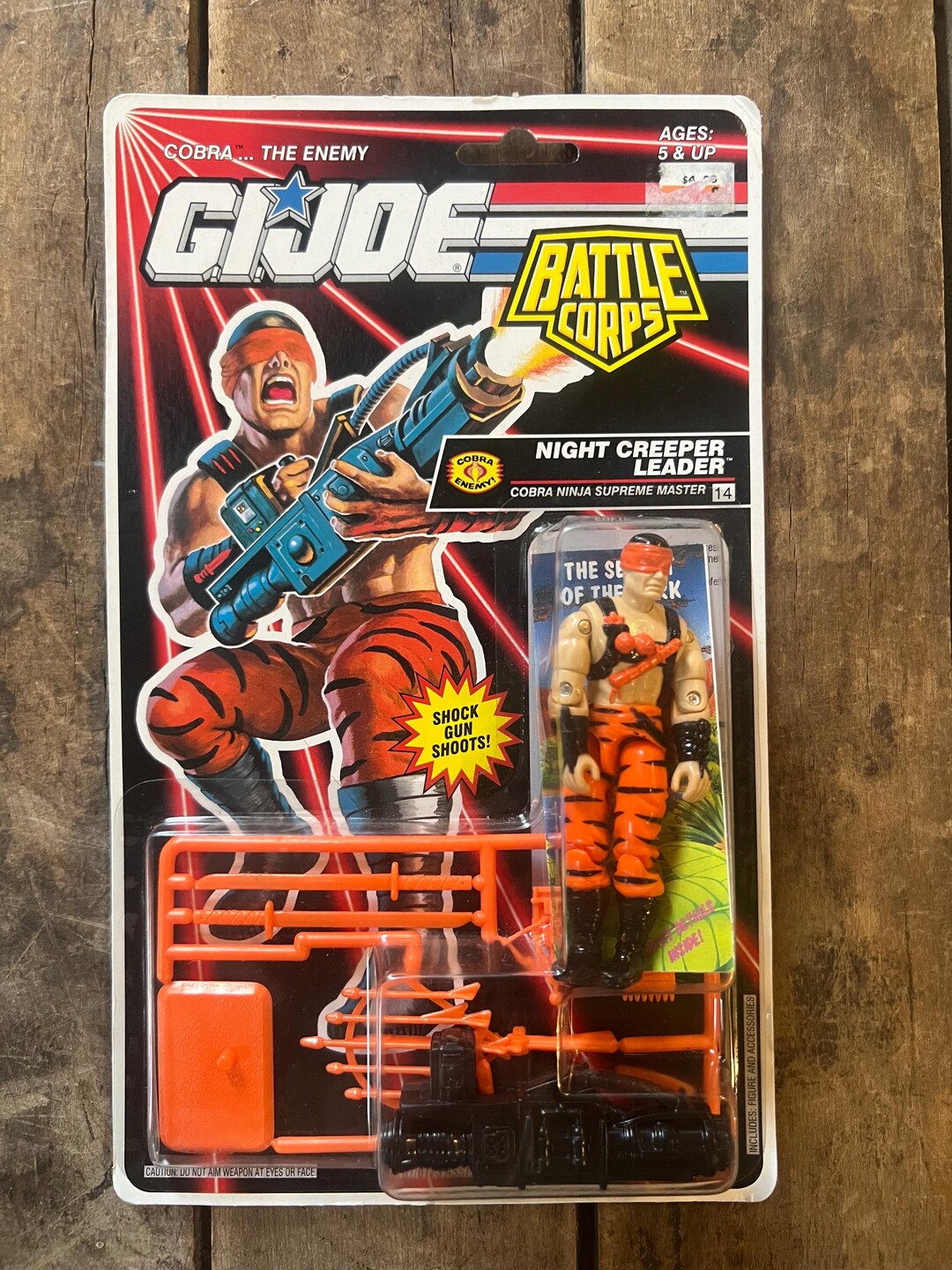 1992 Hasbro GI JOE ARAH - Battle Corps - Cobra Night Creeper Leader ...