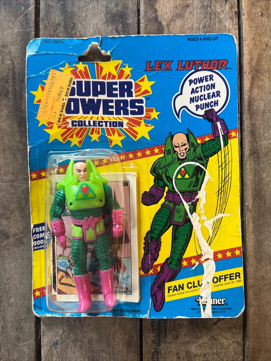 Vintage 1984 Kenner Super Powers LEX LUTHOR Action Figure 1st Series 12 ...