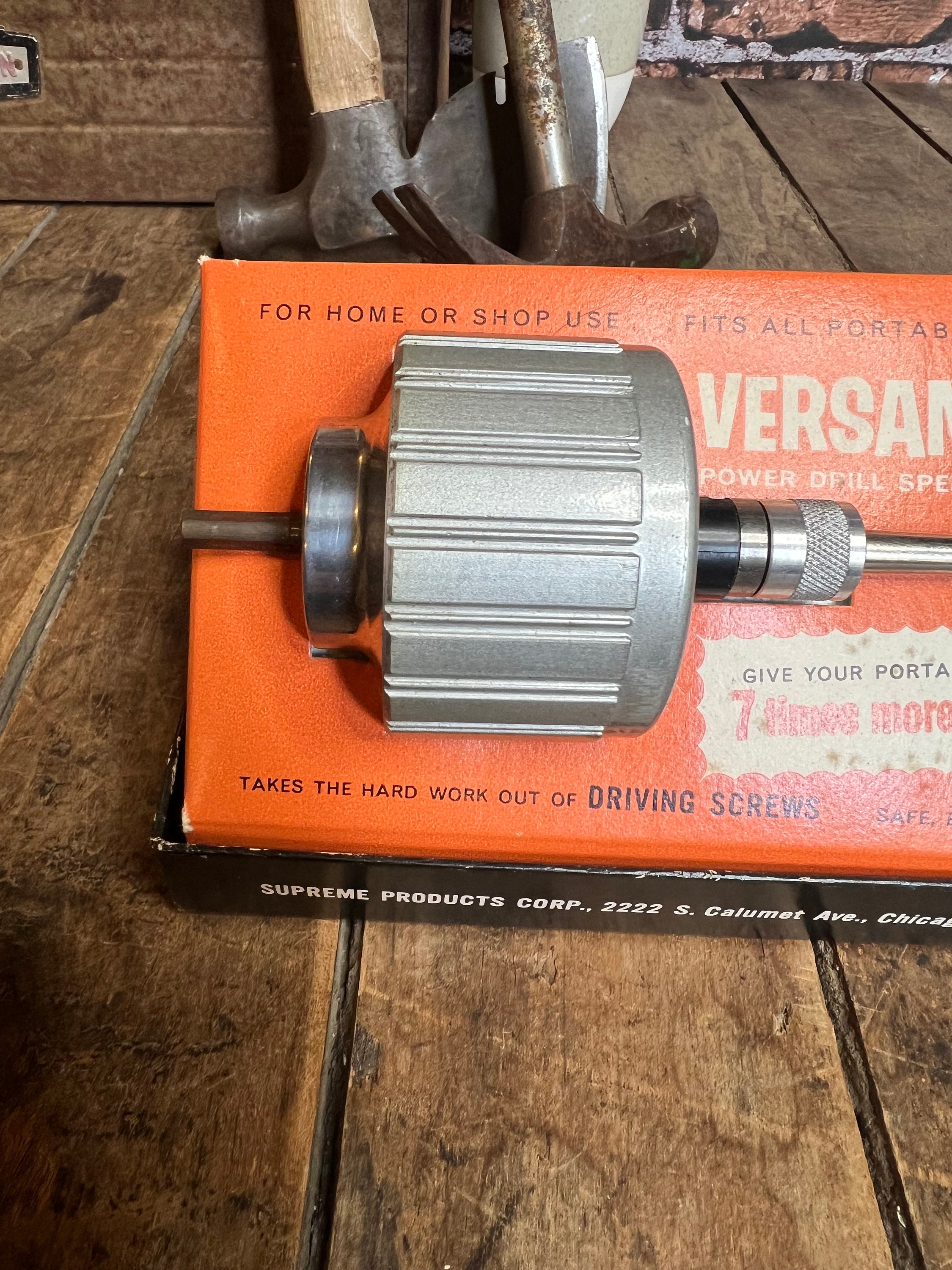 Vintage 1960s VERSAMATE Power Drill Speed Reducer - Complete in ...