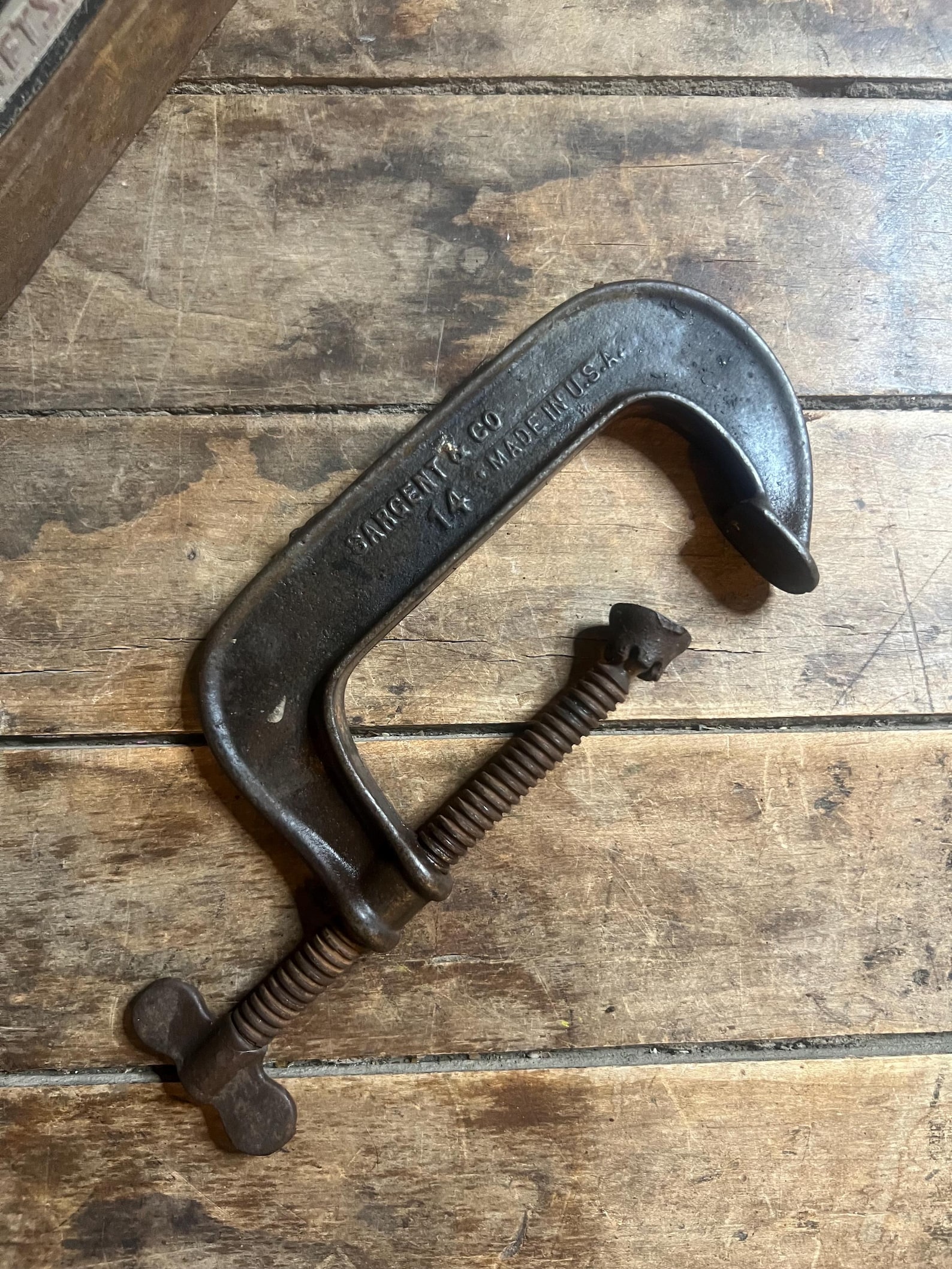 Antique 1930s Sargent & Co Tools Clamp - #14 C Clamp - Made in USA - Etsy