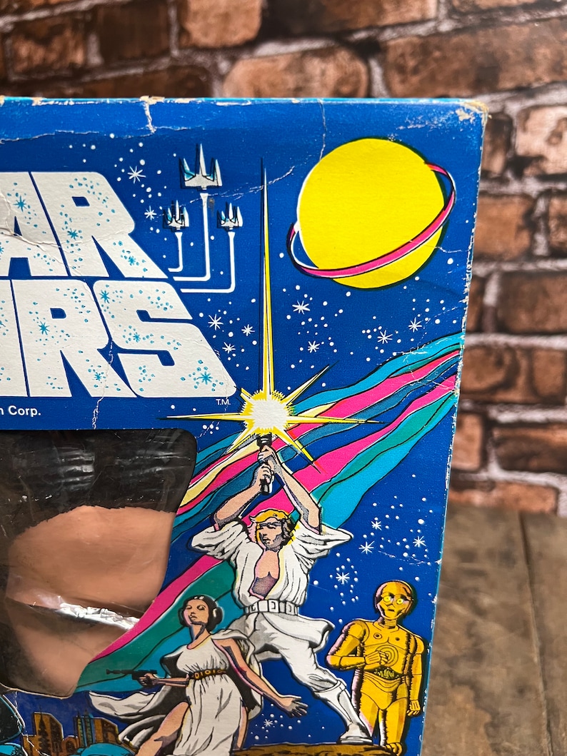 Vintage 1977 Star Wars Princess Leia Ben Cooper Costume Mask & Original ...