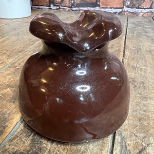 Antique 1930s Embossed SBT Ohio Brass Company- Brown Porcelain ...