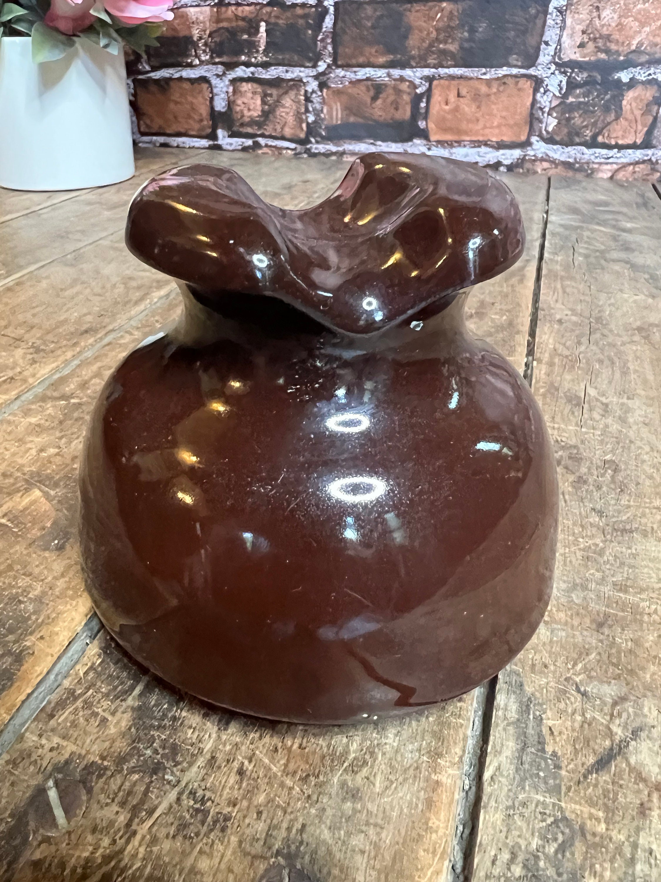 Antique 1930s Embossed SBT Ohio Brass Company- Brown Porcelain ...