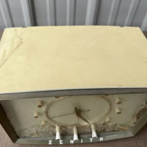 Vintage Mid-century Clock Radio ZENITH Clock Radio Model Z524 - Etsy