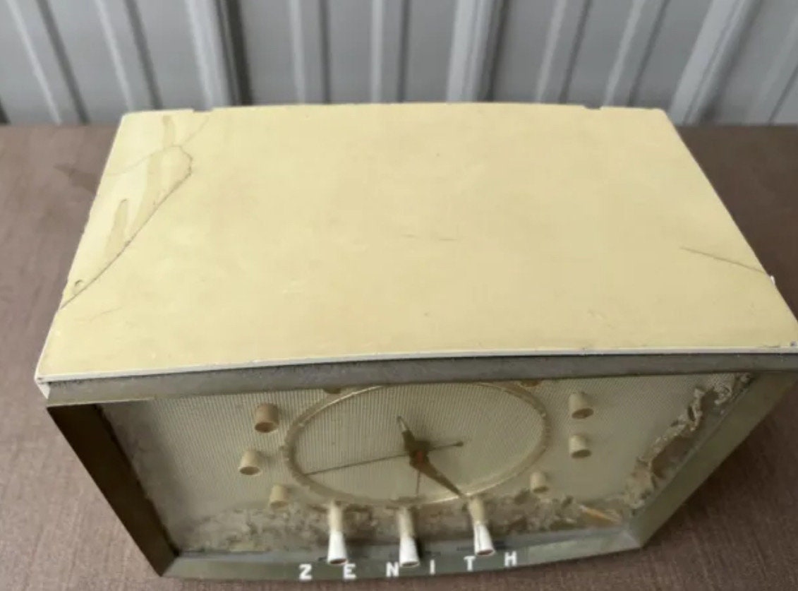 Vintage Mid-century Clock Radio ZENITH Clock Radio Model Z524 - Etsy