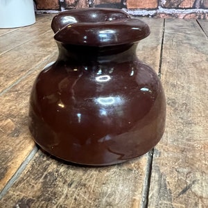 Antique 1930s Embossed SBT Ohio Brass Company- Brown Porcelain ...