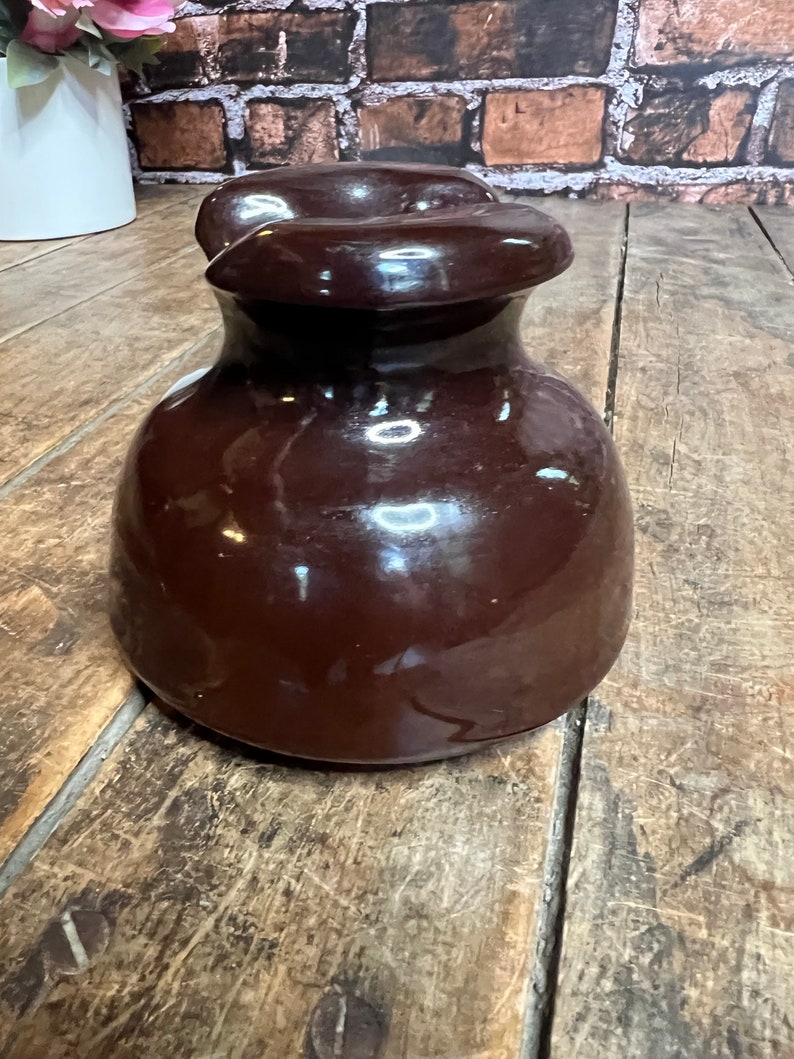 Antique 1930s Brown Porcelain Insulator: SBT Ohio Brass Company - Etsy