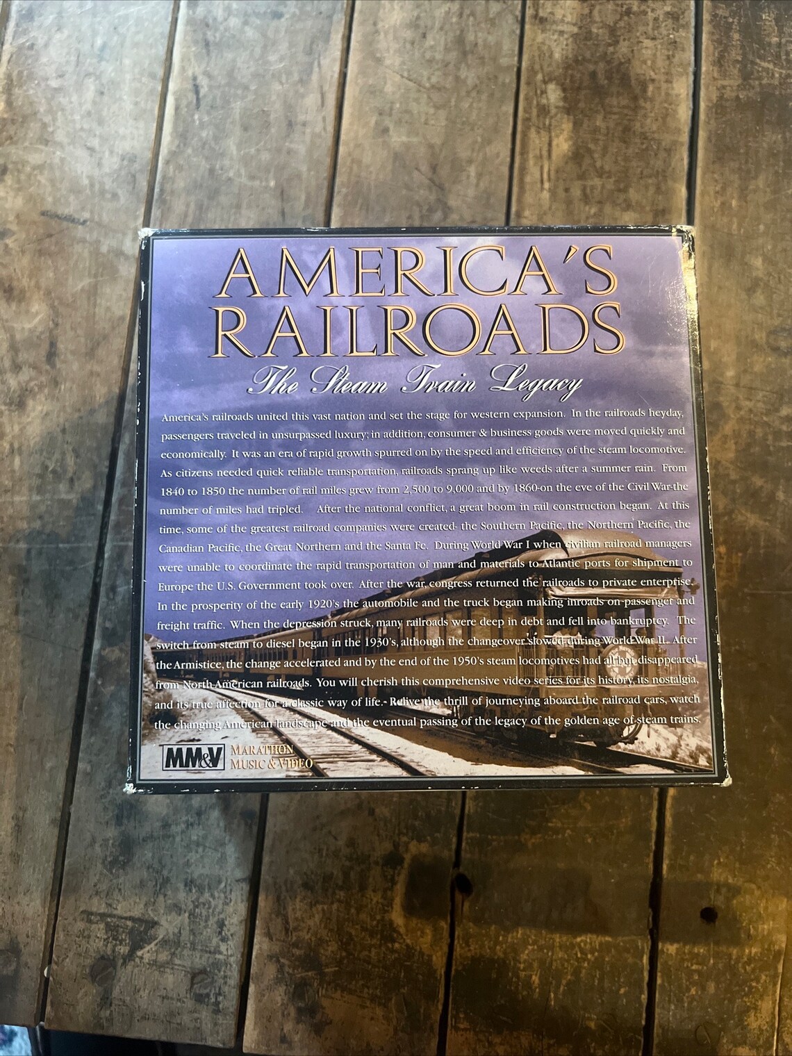 1995 America’s Railroad the Steam Train Legacy - Complete VHS Movie Box ...