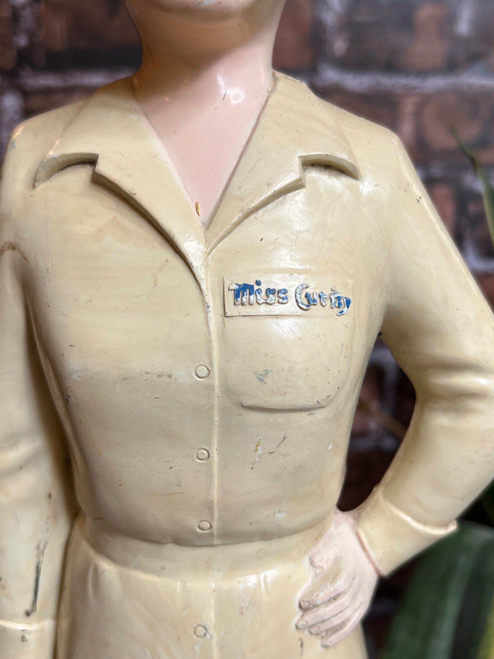 Vintage 1950s MISS CURITY Advertising Statue Curity Brand Band-aids ...