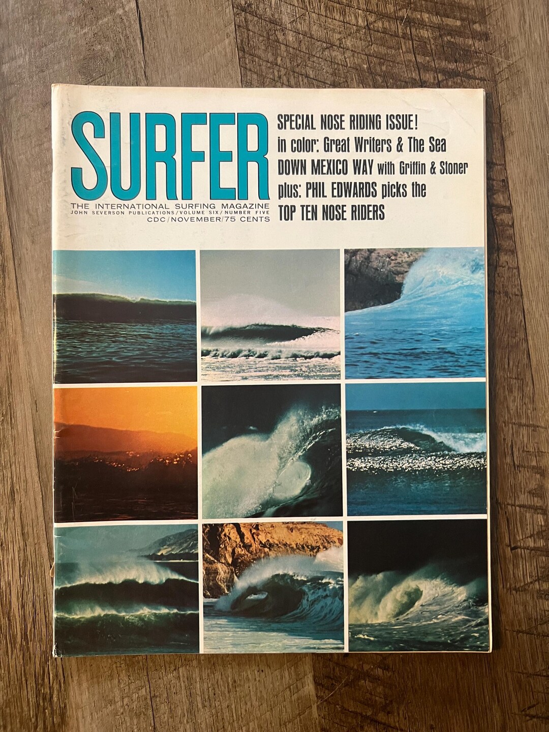 Vintage SURFER Magazine the International Surfing Magazine - November ...