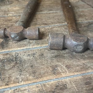 Vintage Ball Peen Hammer Lot of 2 Hammers Machinists Hammer Set Retro ...